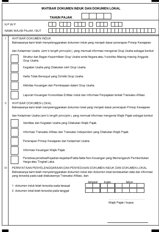 Wajib Ada Pada SPT Tahunan Badan, Ini Cara Isi Ikhtisar Dokumen Lokal ...